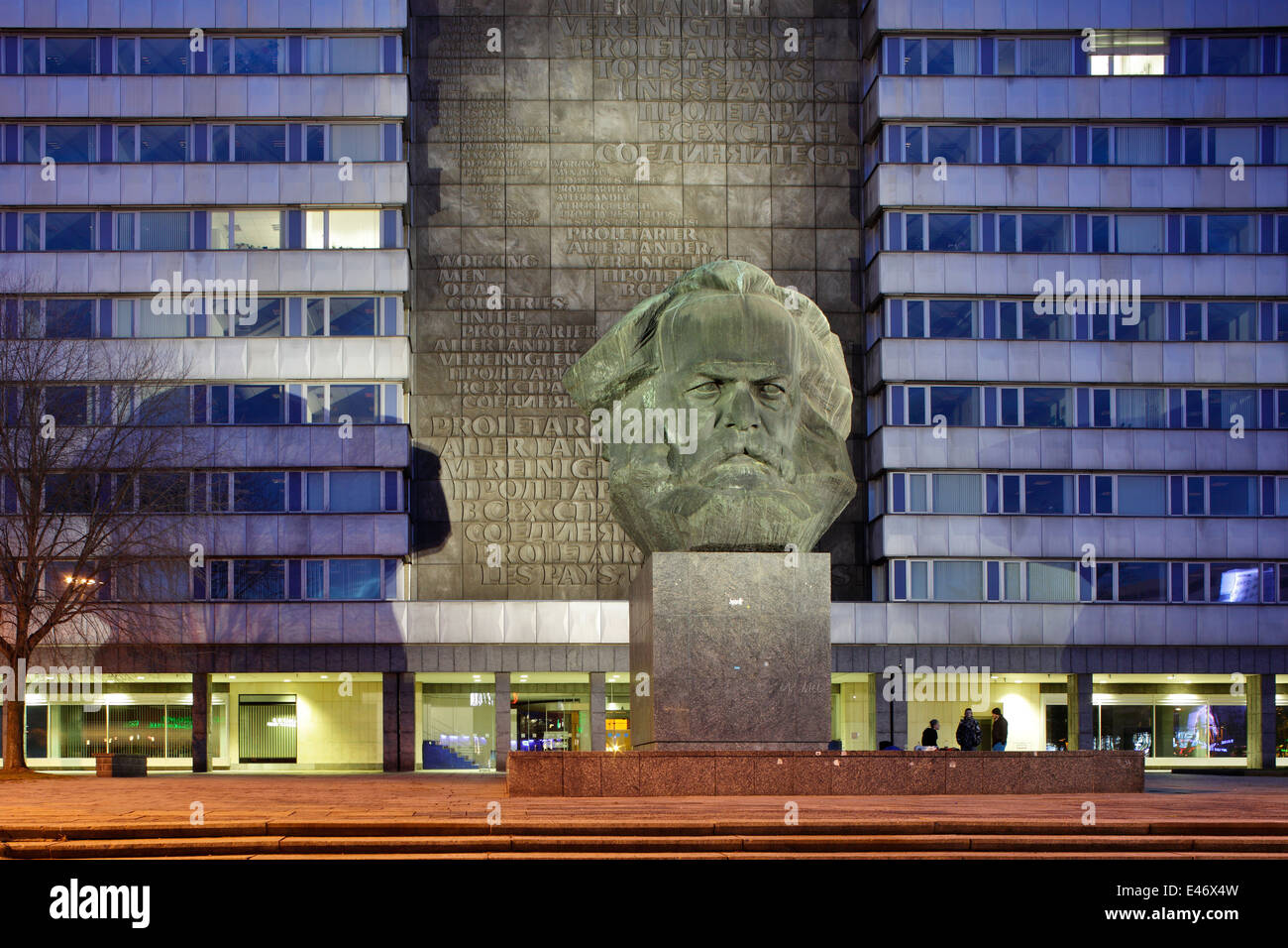 Chemnitz, Germany, Karl Marx Monument, designed by Lev Kerbel Stock ...