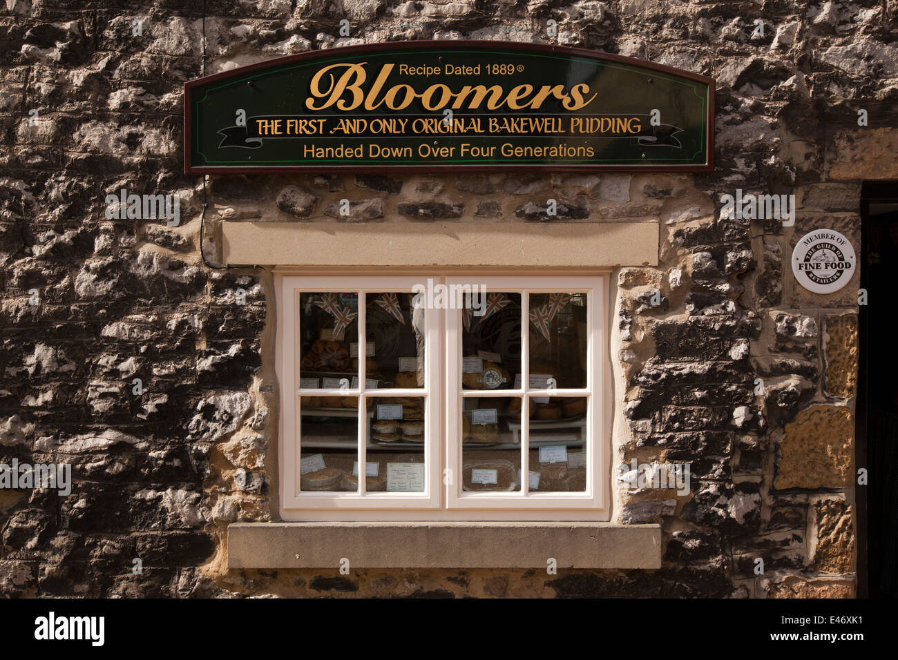 UK, Derbyshire, Peak District, Bakewell, Water Street, Bloomers ...