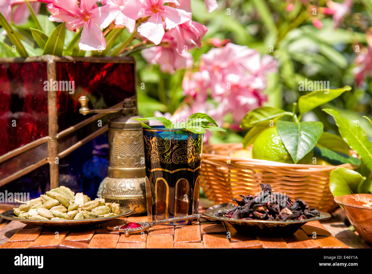Arabic mint tea is a traditional refreshing drink Stock Photo - Alamy