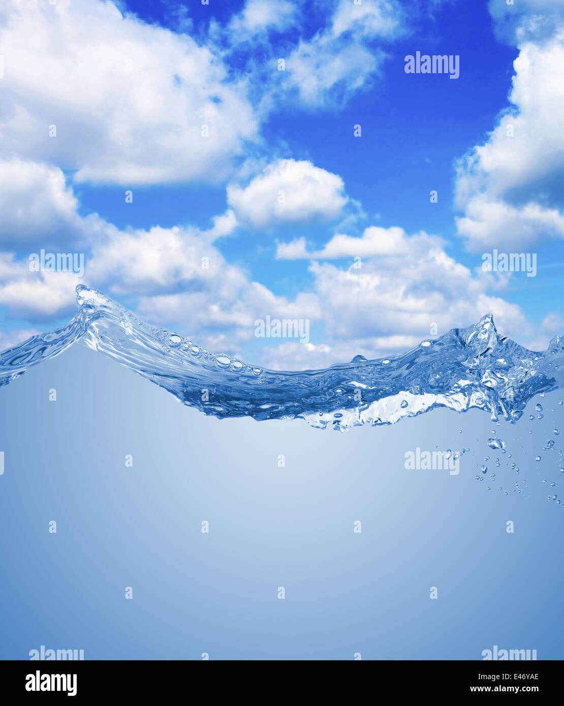 Wave and clear sky hi-res stock photography and images - Alamy