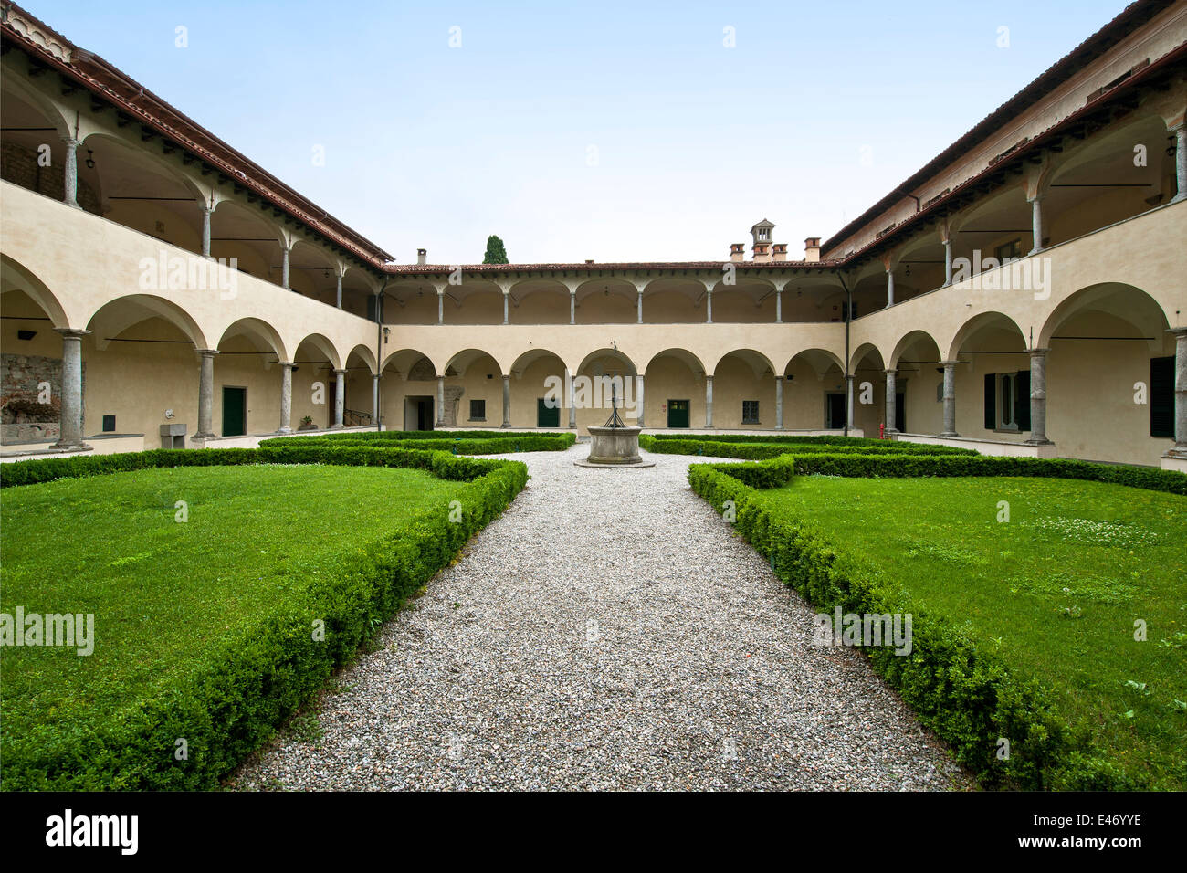 Italy, Lombardy, Civate, Chiostro San Calocero Stock Photo - Alamy