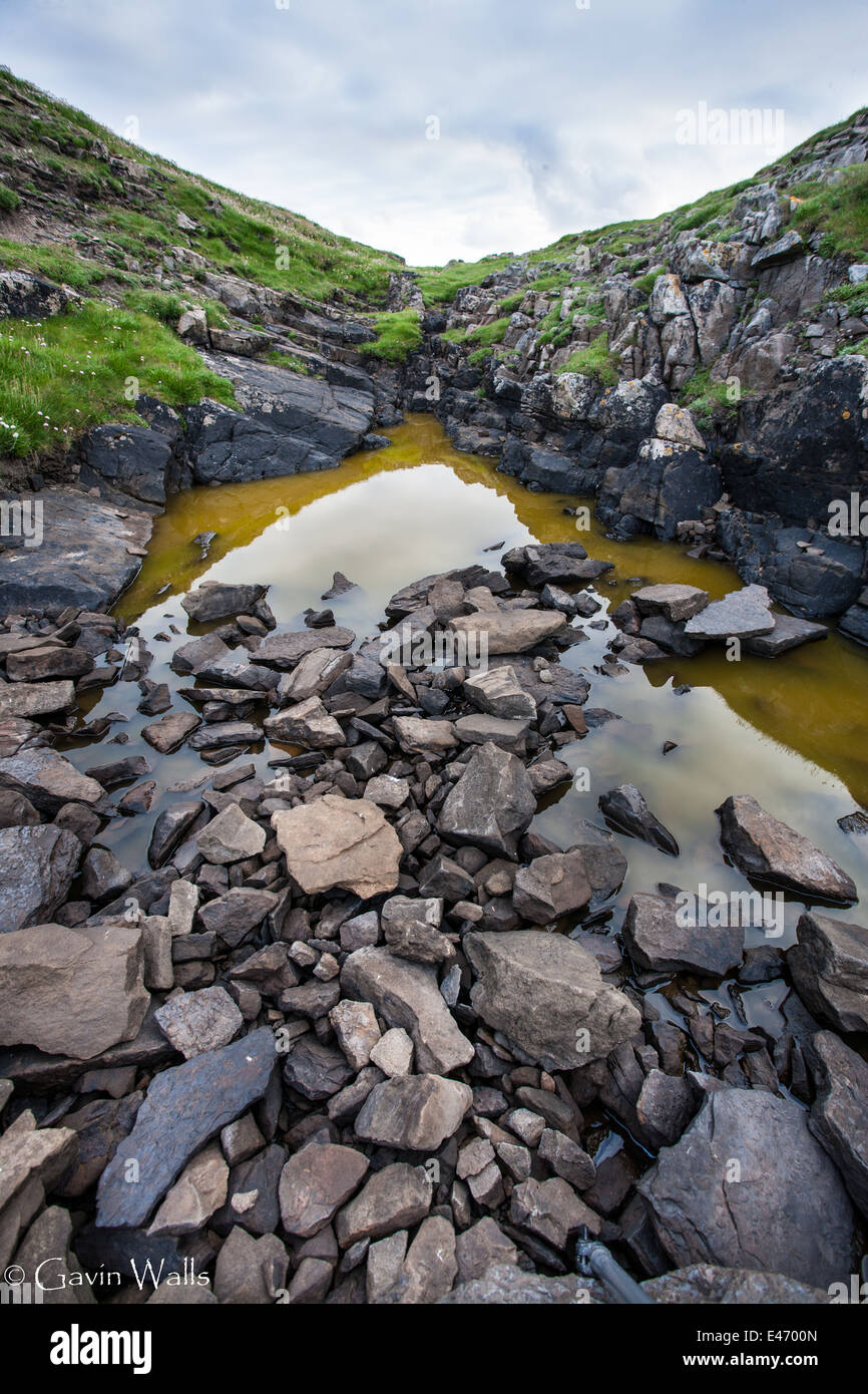 Quarry at cliffs Stock Photo - Alamy
