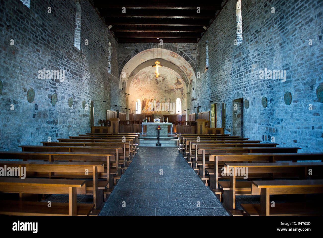 Italy, Lombardy, Colico, Santa Maria di Piona complex Stock Photo - Alamy