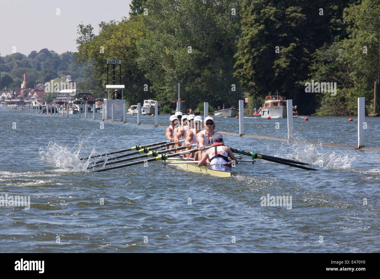 Henley on Thames the scene of the annual Henley Royal Regatta on the ...