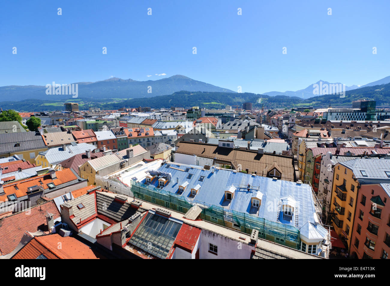 Cityscape of Innsbruck in Austria Stock Photo - Alamy