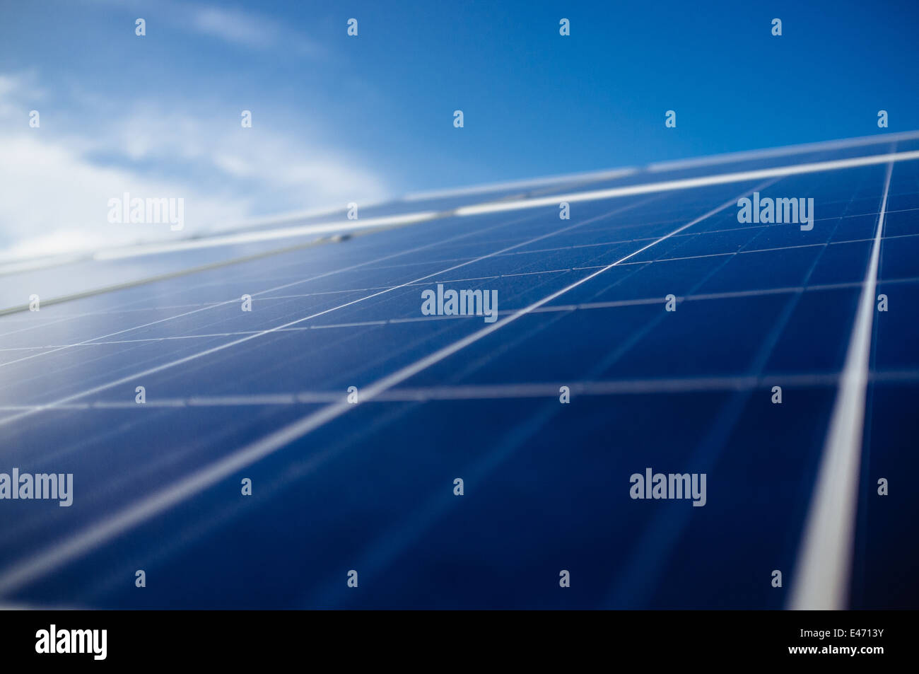 Photovoltaic Panels at a solar energy farm in Cornwall harnessing power ...