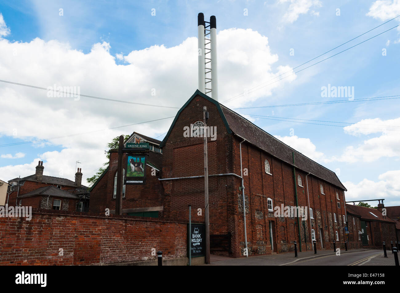 Greene King brewery in Bury St Edmunds, UK Stock Photo - Alamy