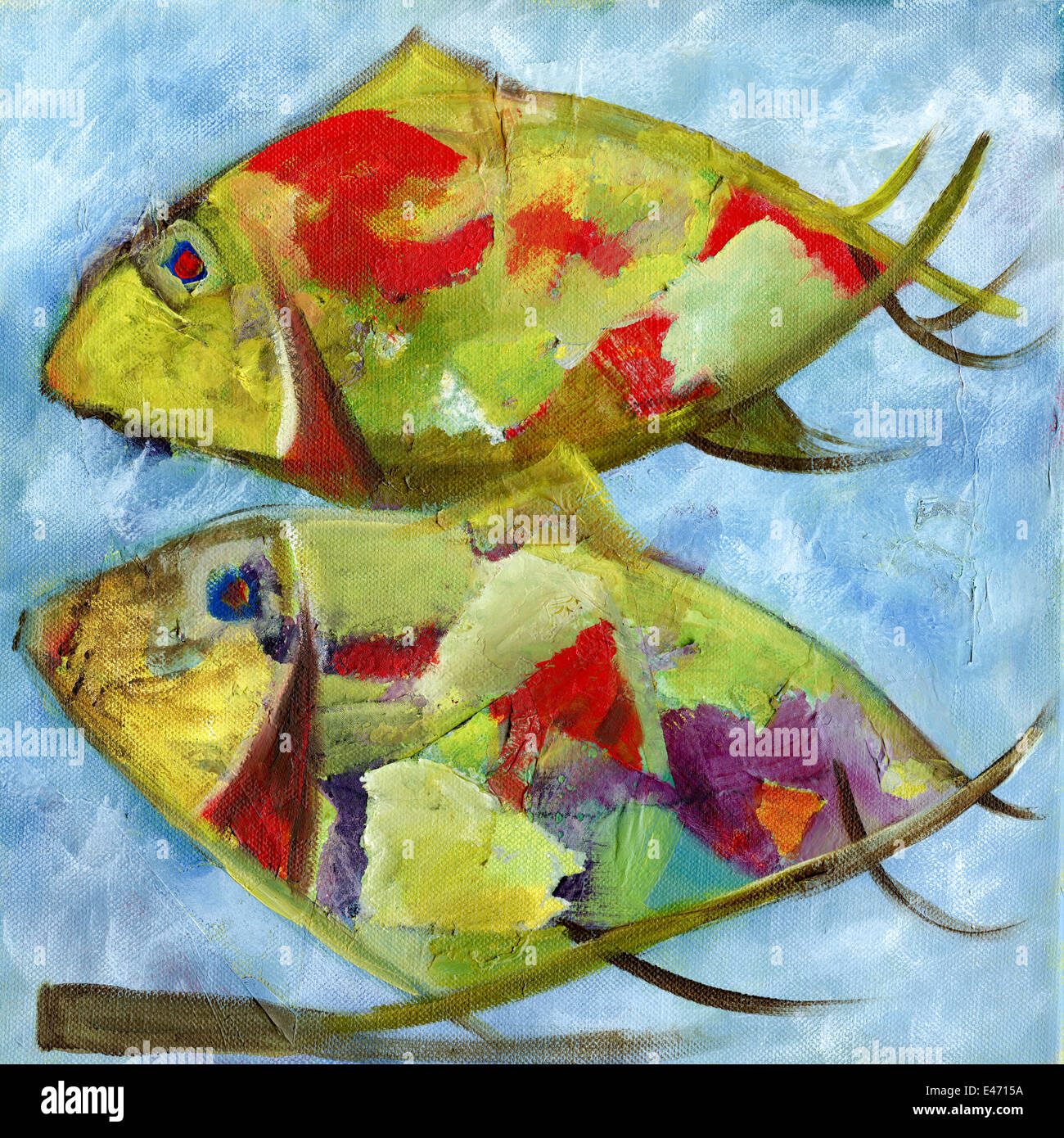 Fish painting hi-res stock photography and images - Alamy