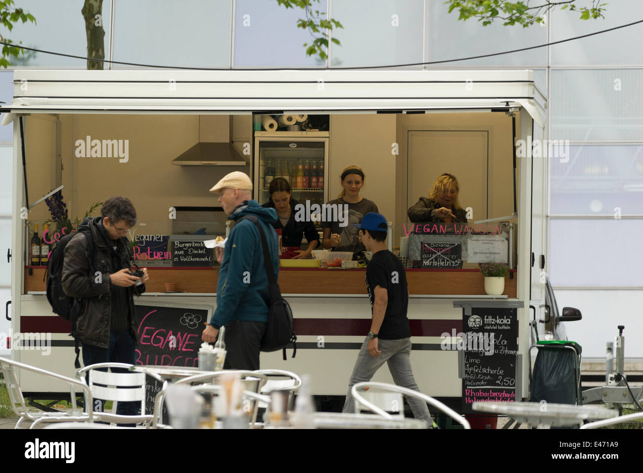 vegan food stall in Stock Photo - Alamy