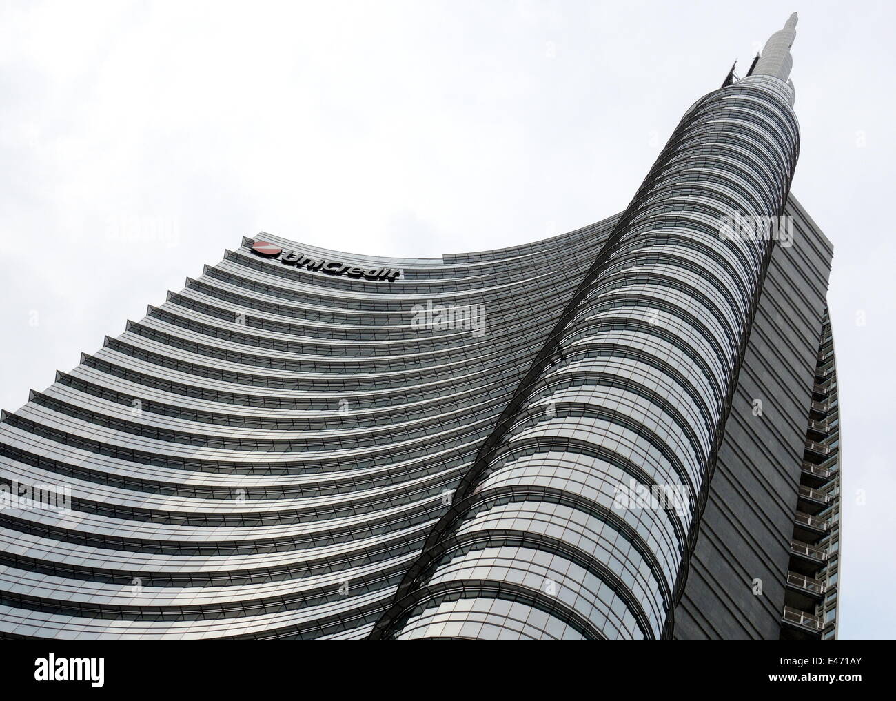 The Unicredit tower, highest building in Italy (231m) is part of the ...