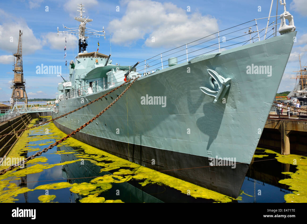 Chatham, Kent, England. Chatham Historic Dockyard. HMS Cavalier (1944 ...