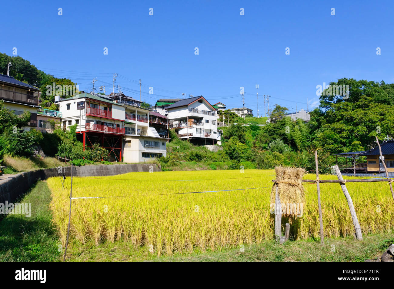 Landscape of Achi village in Southern Nagano, Japan Stock Photo - Alamy