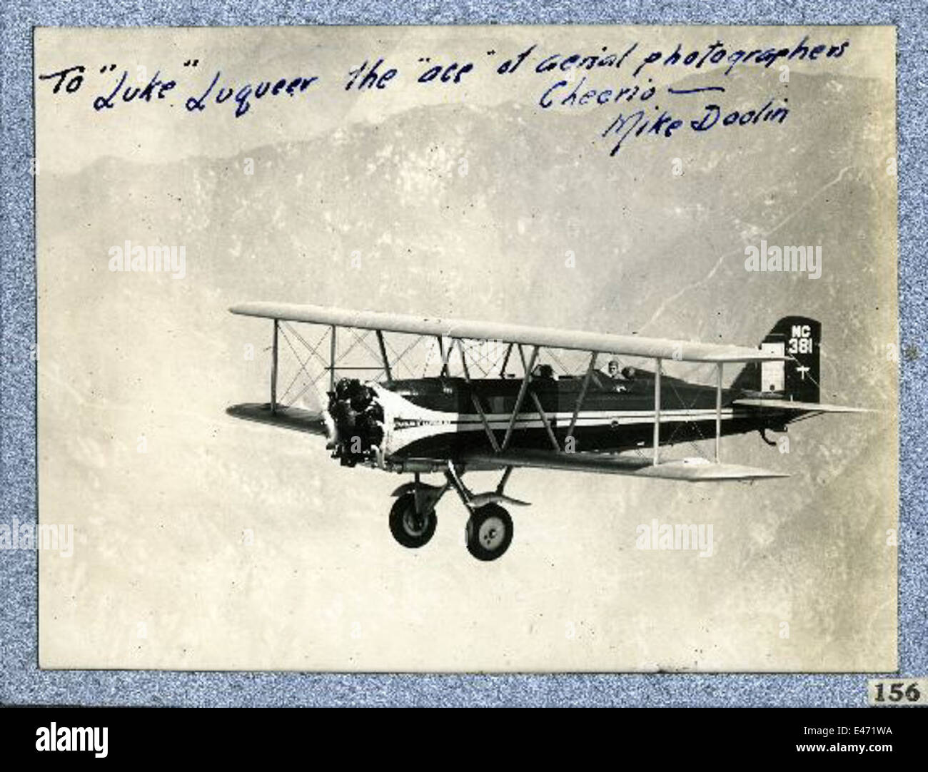 Boeing Model 40-B NC381, piloted by Bernard M. Doolin, was a pioneering ...