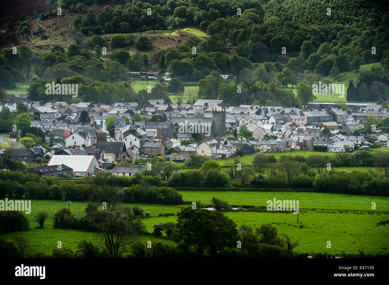 Machynlleth Powys Wales UK Stock Photo - Alamy
