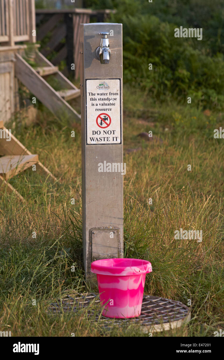 Do not waste it the water from this standpipe is a valuable resource ...