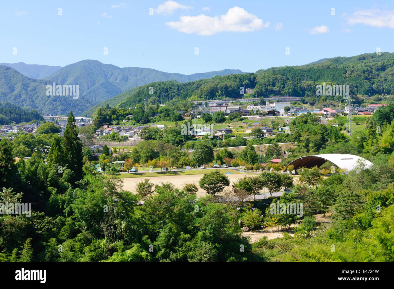 Landscape of Achi village in Southern Nagano, Japan Stock Photo - Alamy