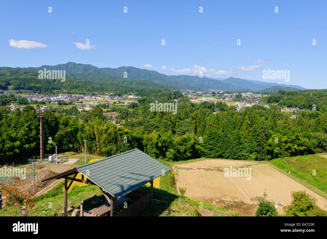 Landscape of Achi village in Southern Nagano, Japan Stock Photo - Alamy