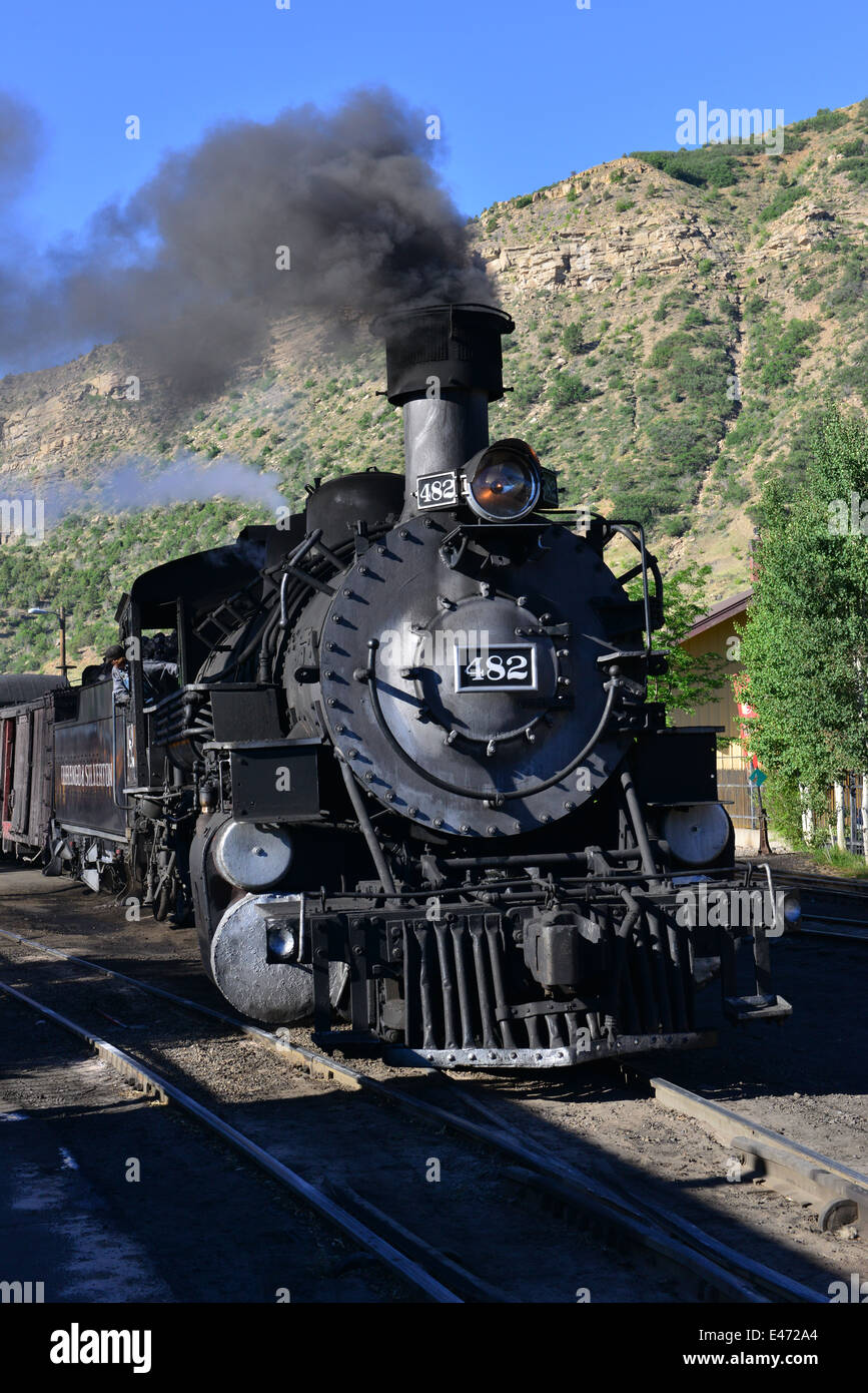 Locomotive of the Durango and Silverton Railway Stock Photo - Alamy