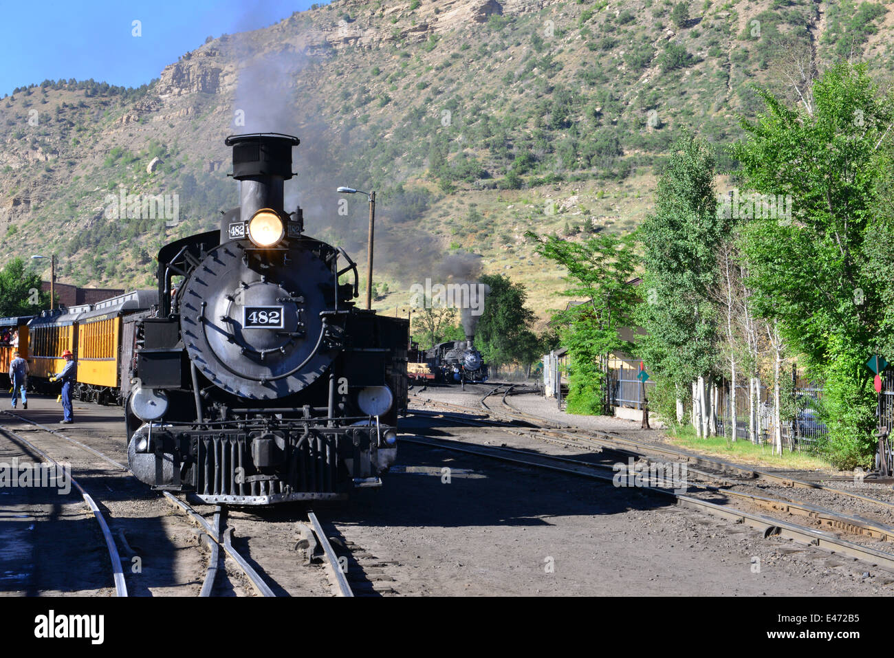 Locomotive of the Durango and Silverton Railway Stock Photo - Alamy