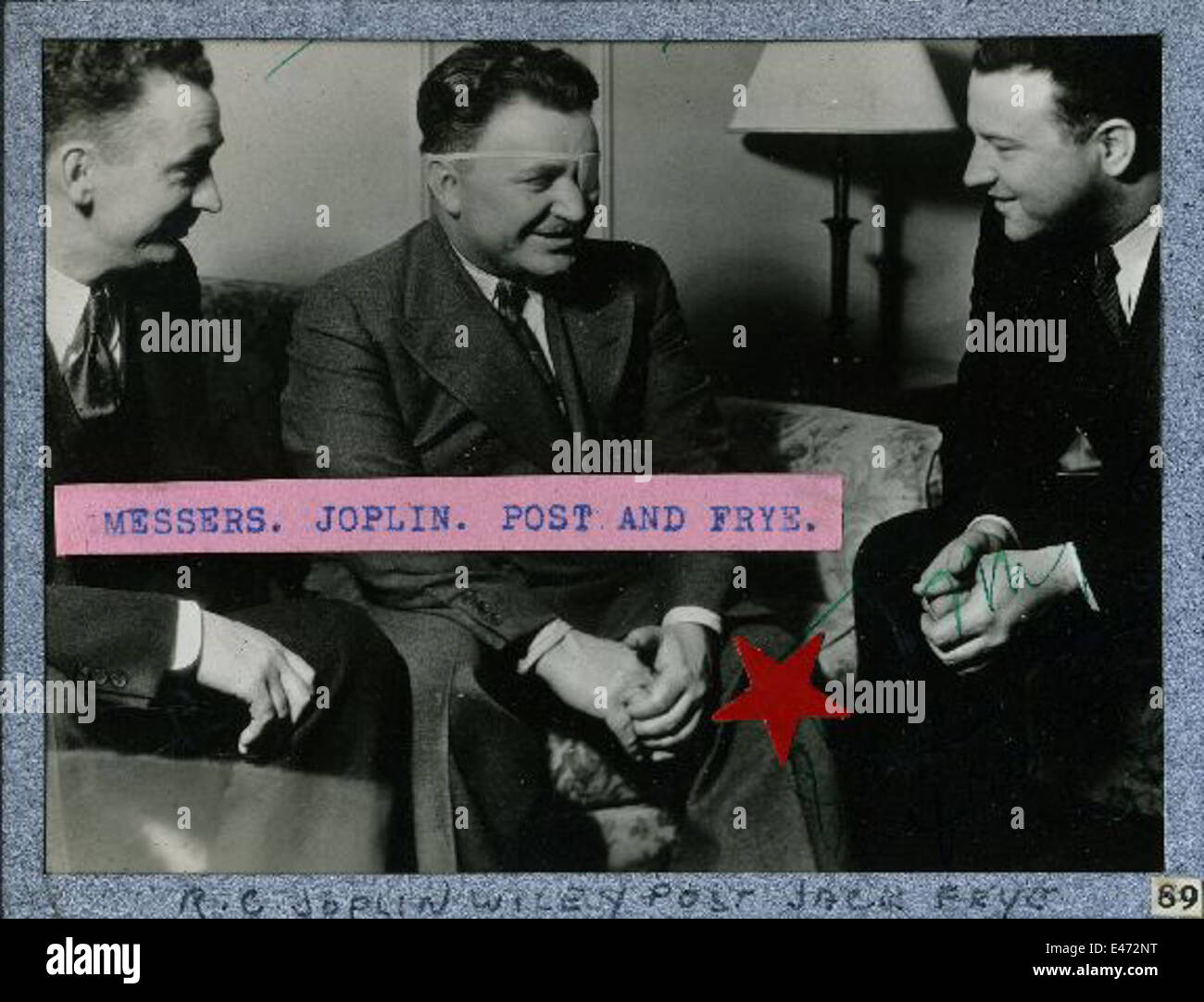 This image features two notable aviators, Jack Frye and Wiley Post ...