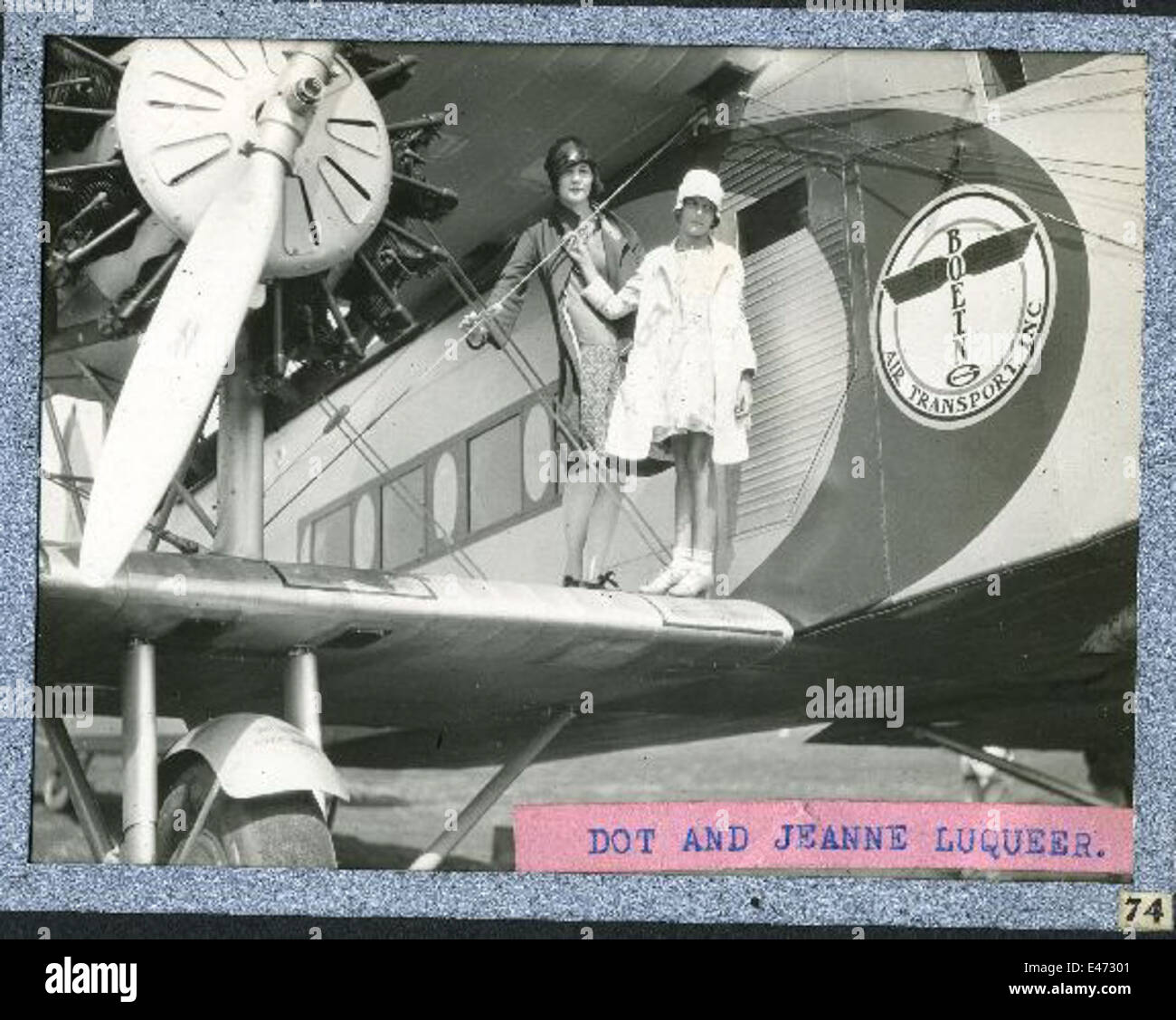 This image showcases the Boeing Model 80, a biplane used by Boeing Air ...