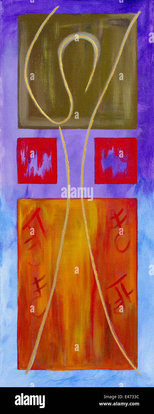 Abstract art, contemporary painting Stock Photo - Alamy