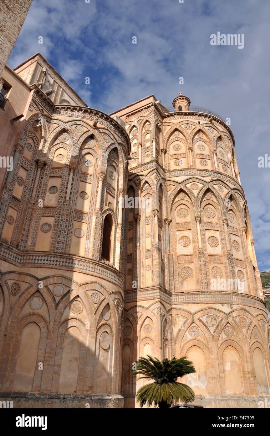 Apse of the Monreale Cathedral, Palermo, Sicily, Italy, Europe Stock ...