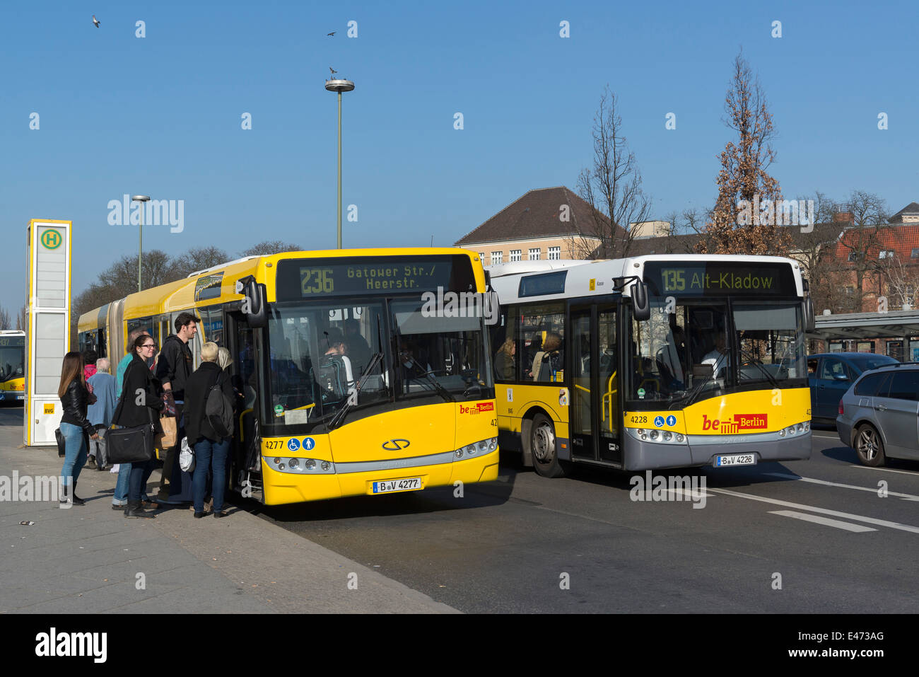 Berlin, Germany, BVG Solaris GN 07 and GN 05 Stock Photo - Alamy