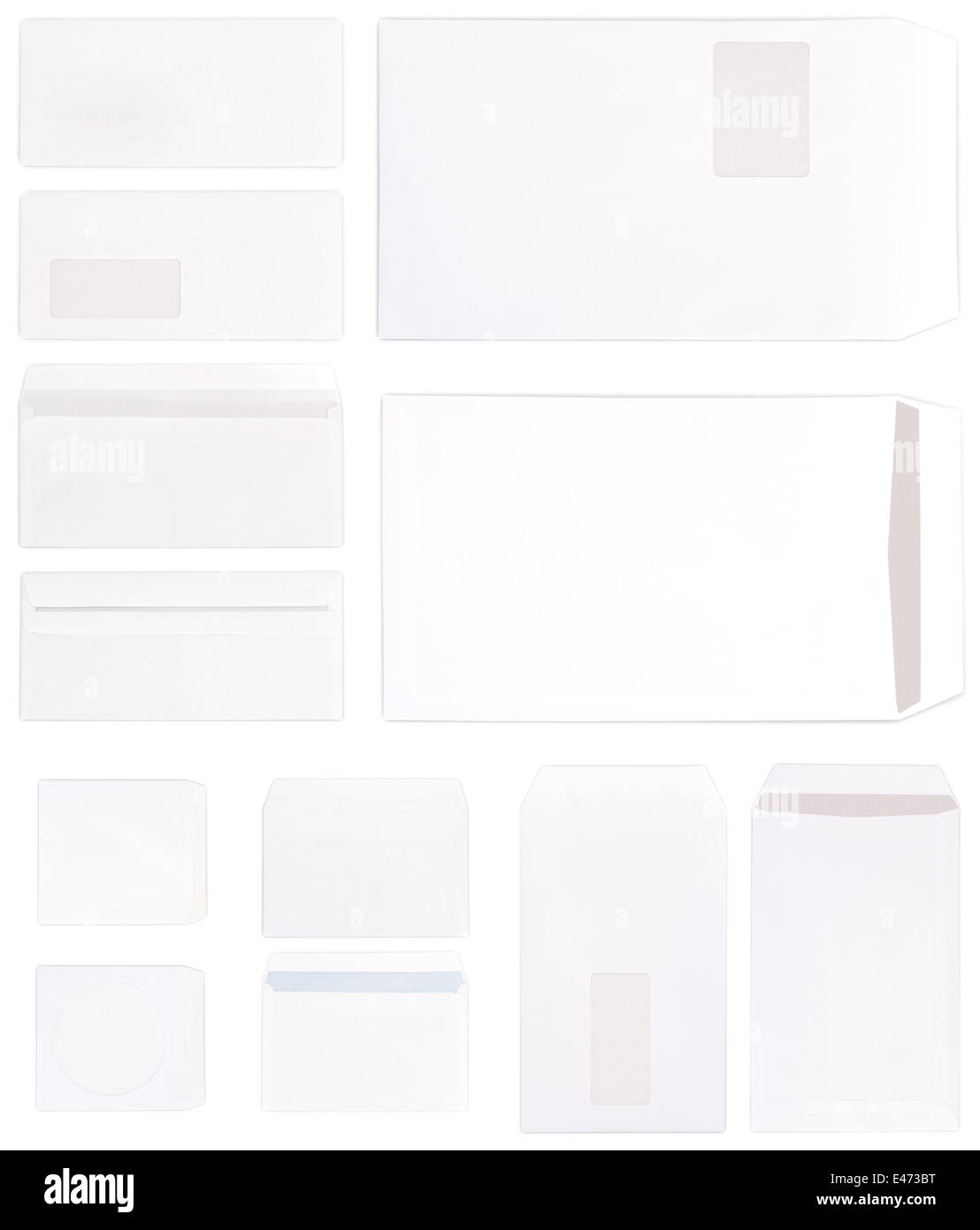 envelope isolated on white background Stock Photo - Alamy