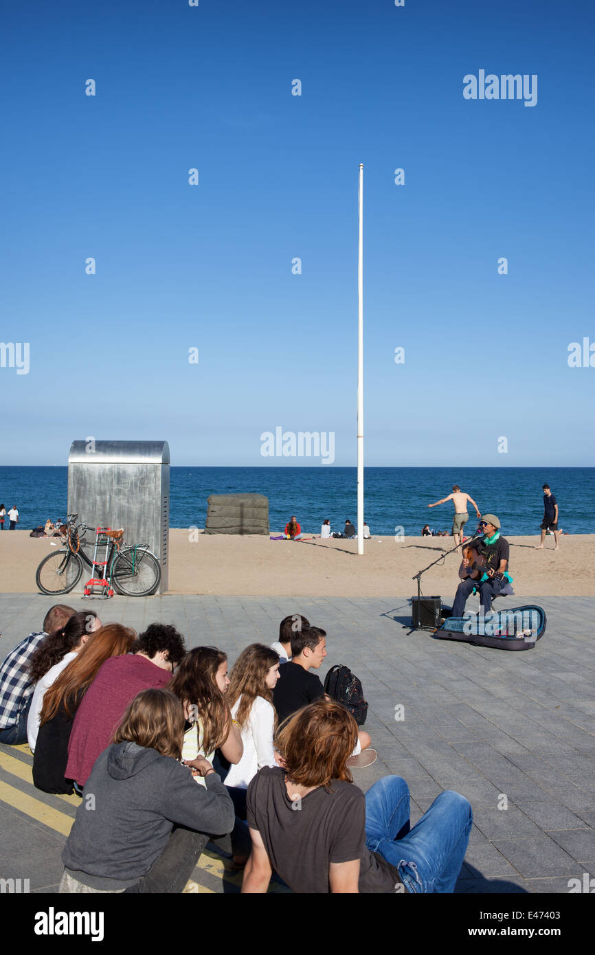 Barcelona spain beach promenade barceloneta hi-res stock photography and images - Alamy