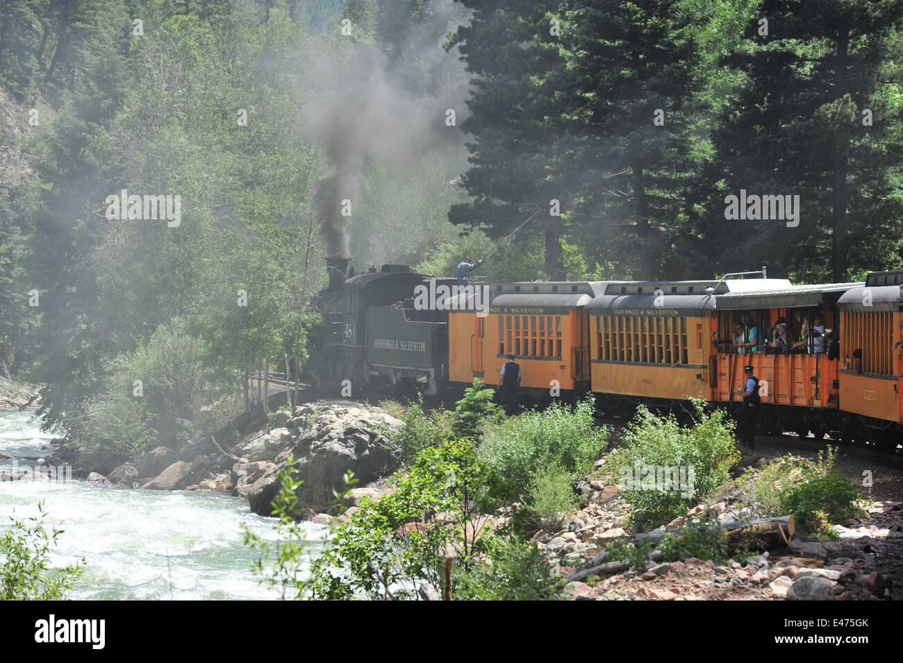 Locomotive of the Durango and Silverton Railway Stock Photo - Alamy
