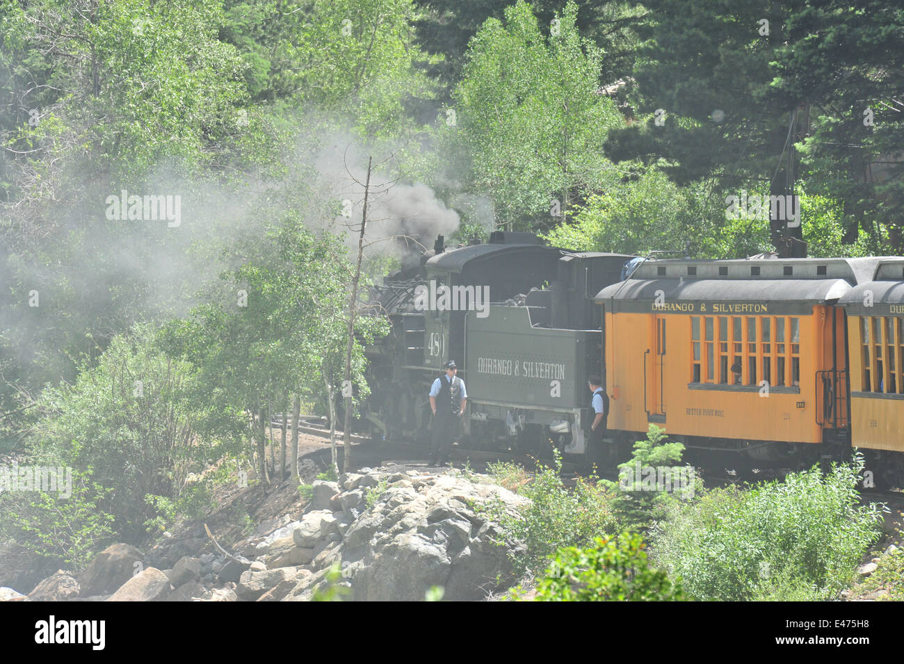 Locomotive of the Durango and Silverton Railway Stock Photo - Alamy