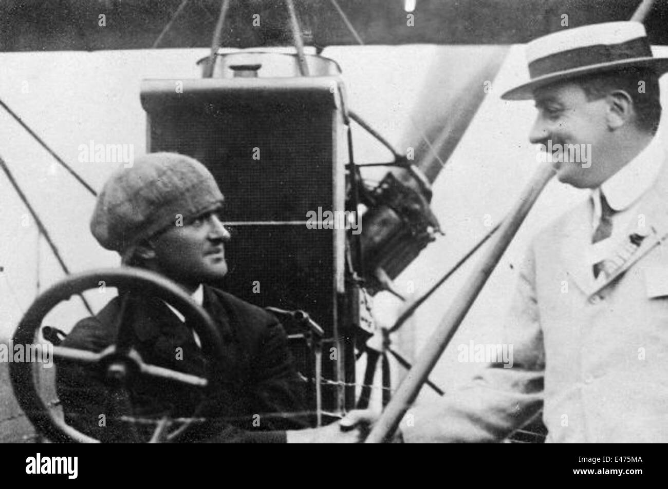 This photograph shows the biplane of James 'Sunny Jim' Rolph, former ...