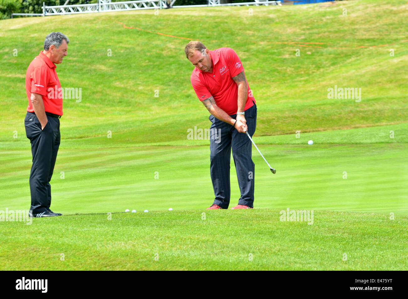 Newport, Wales, UK. 4th July, 2014. Bernard Gallagher left seen ...