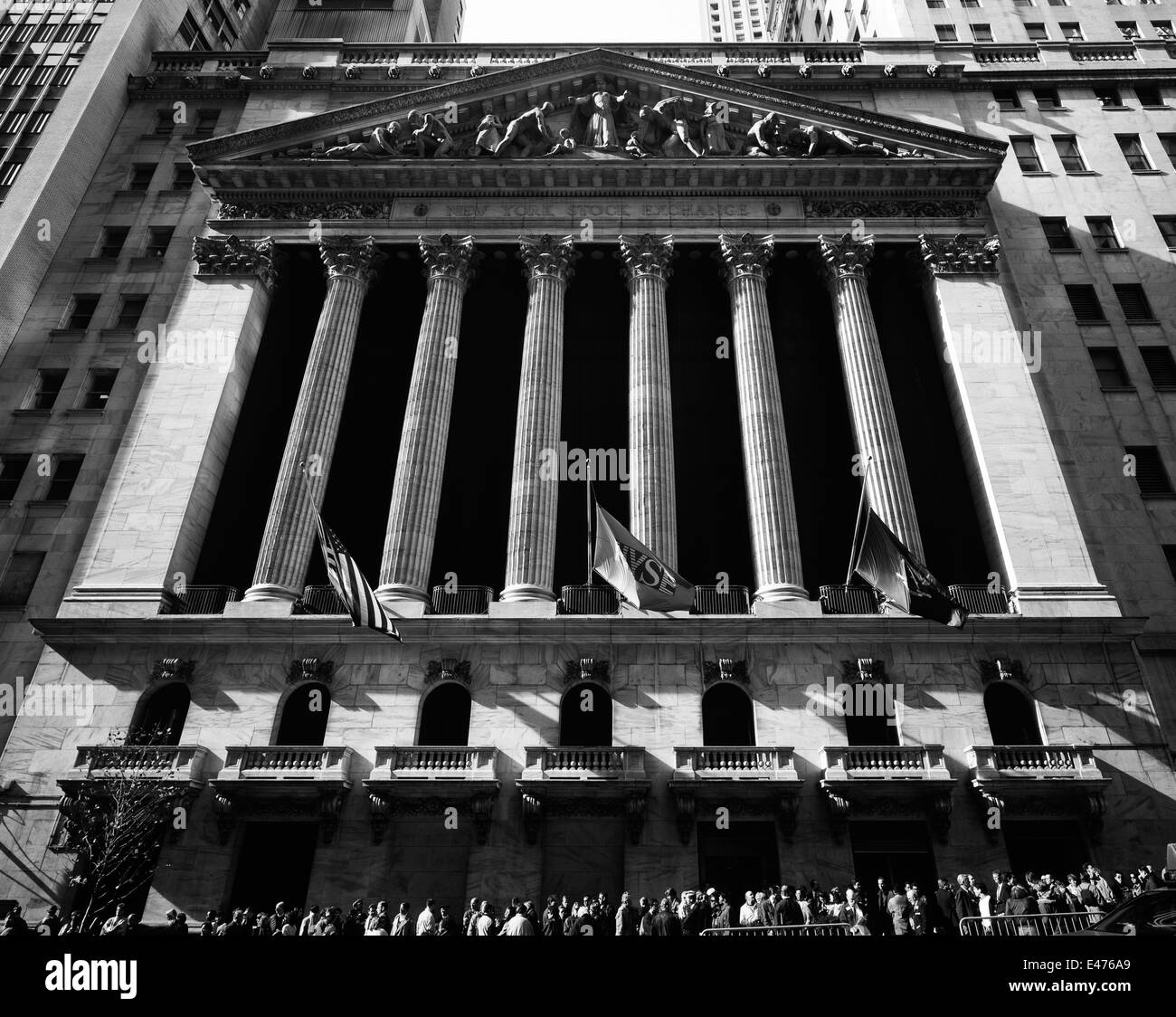 Stock Exchange building facade Manhattan New York City NY USA Stock ...