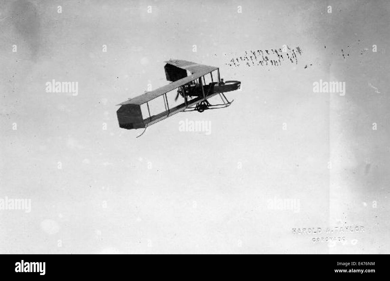 This image features a Burgess-Dunne aircraft from the early days of ...