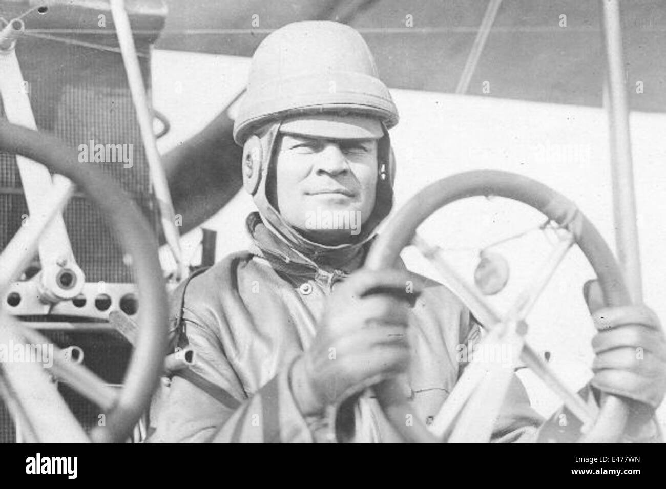 This image showcases J.D. Park's Curtiss biplane, a significant ...
