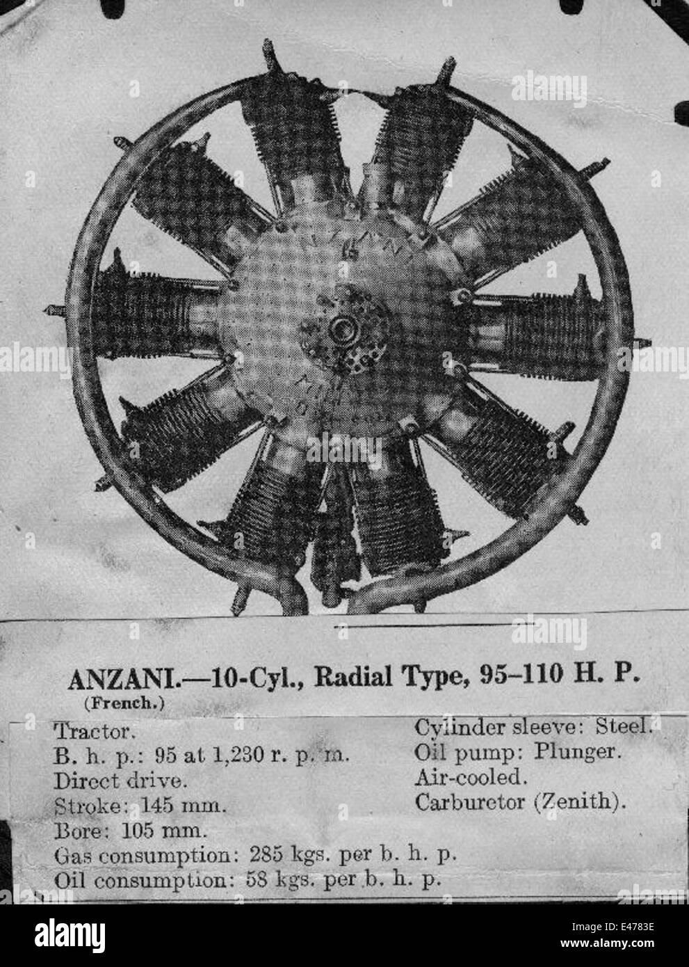 The Anzani 10 engine, part of the Fuller162 aircraft, is a notable ...