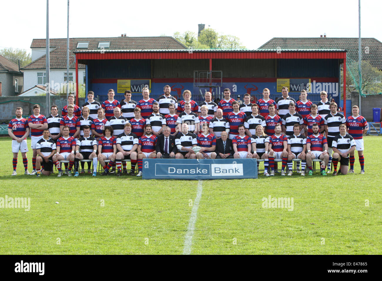 The Clontarf and Barbarians rugby teams. Clontarf vs Barbarians rugby ...