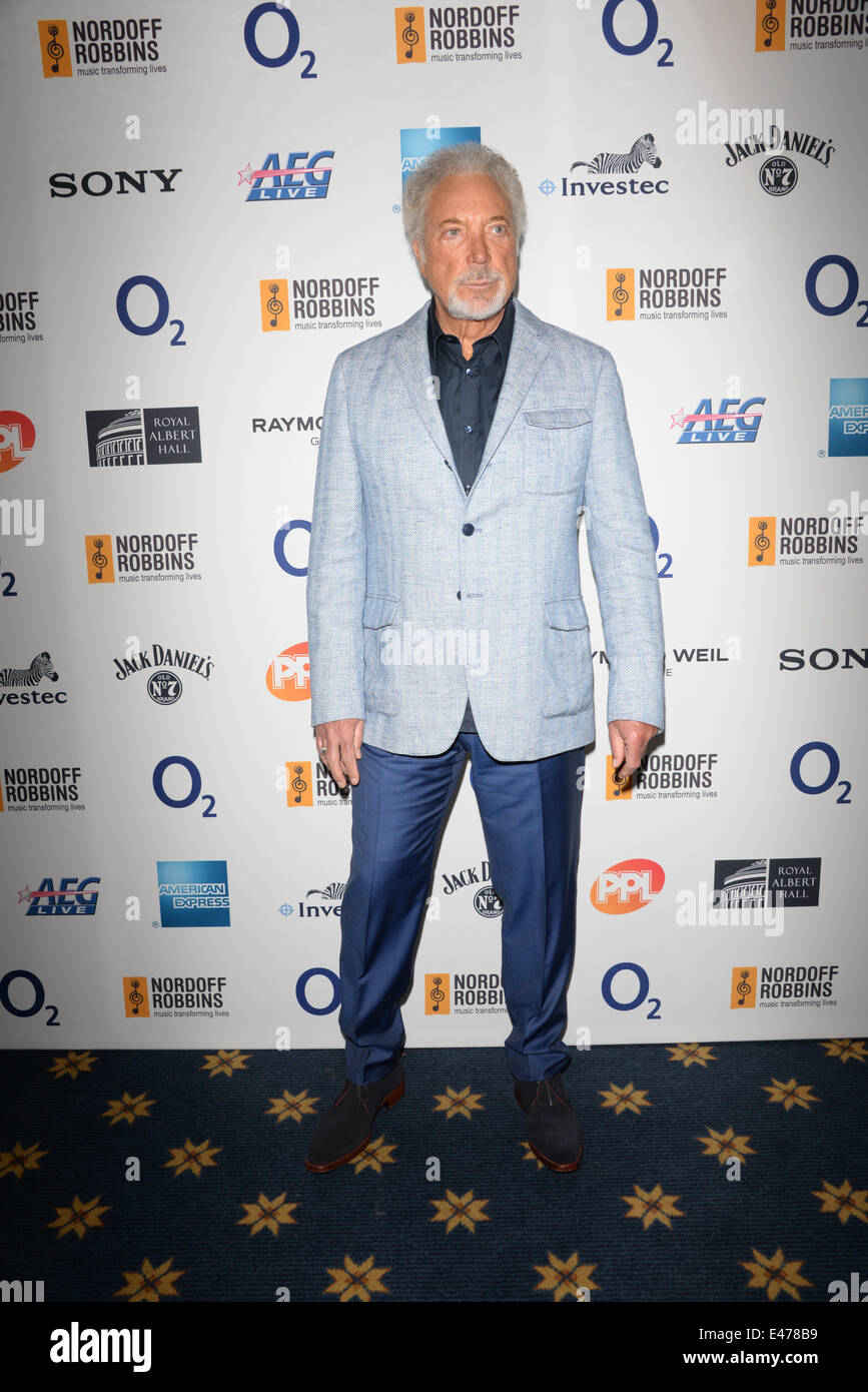 London, UK. 4th July, 2014. Tom Jones attends the O2 Silver Clef Awards ...