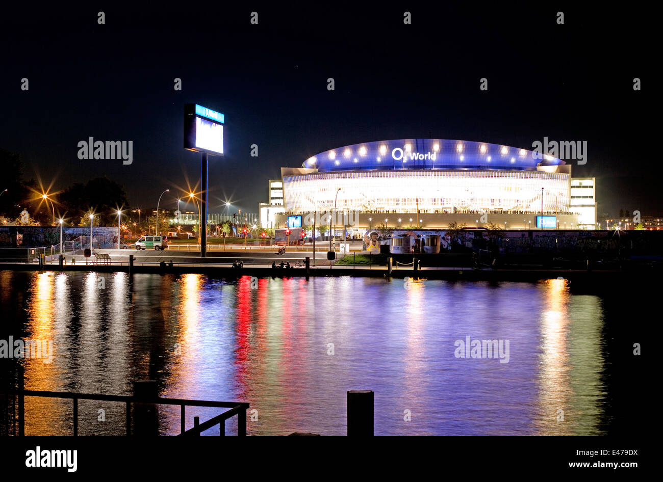 O2 world illuminated night hi-res stock photography and images - Alamy