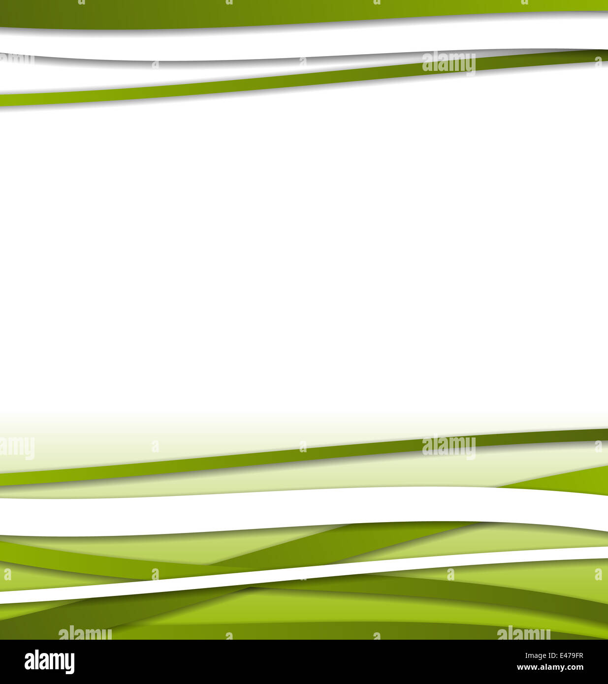 Illustration green wavy background, design template Stock Photo - Alamy