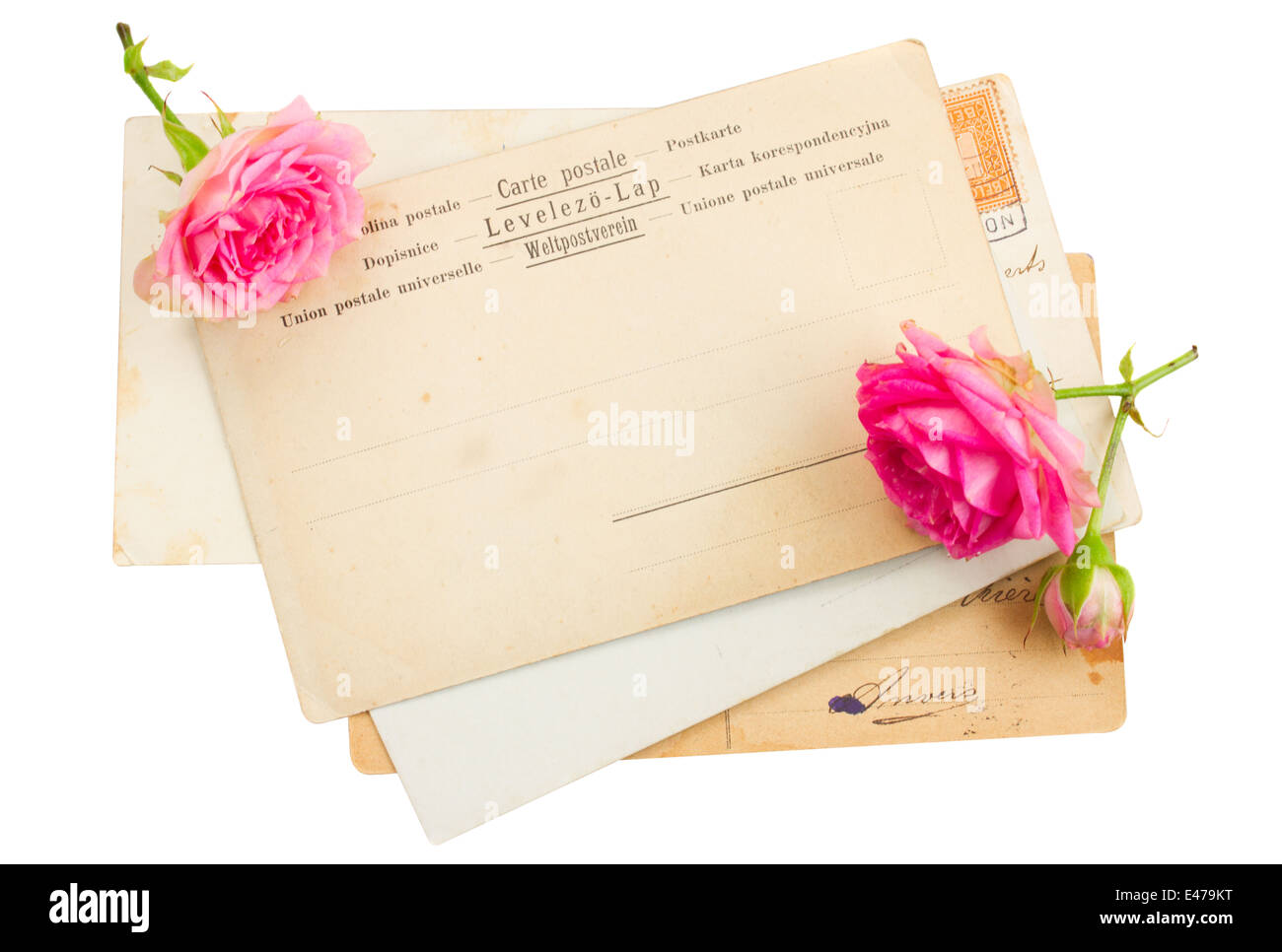 pile of old postcards Stock Photo - Alamy