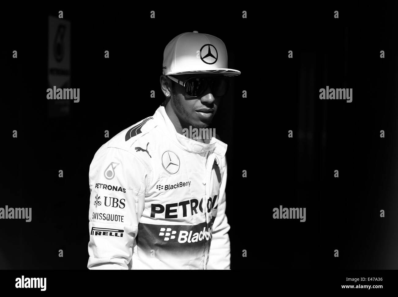 Formula grand prix silverstone Black and White Stock Photos & Images ...