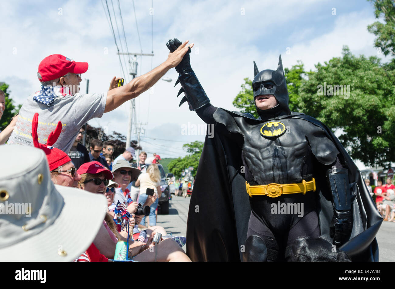 Bar Harbor, Maine, USA. 04th July, 2014. Independence Day Parade Bar ...