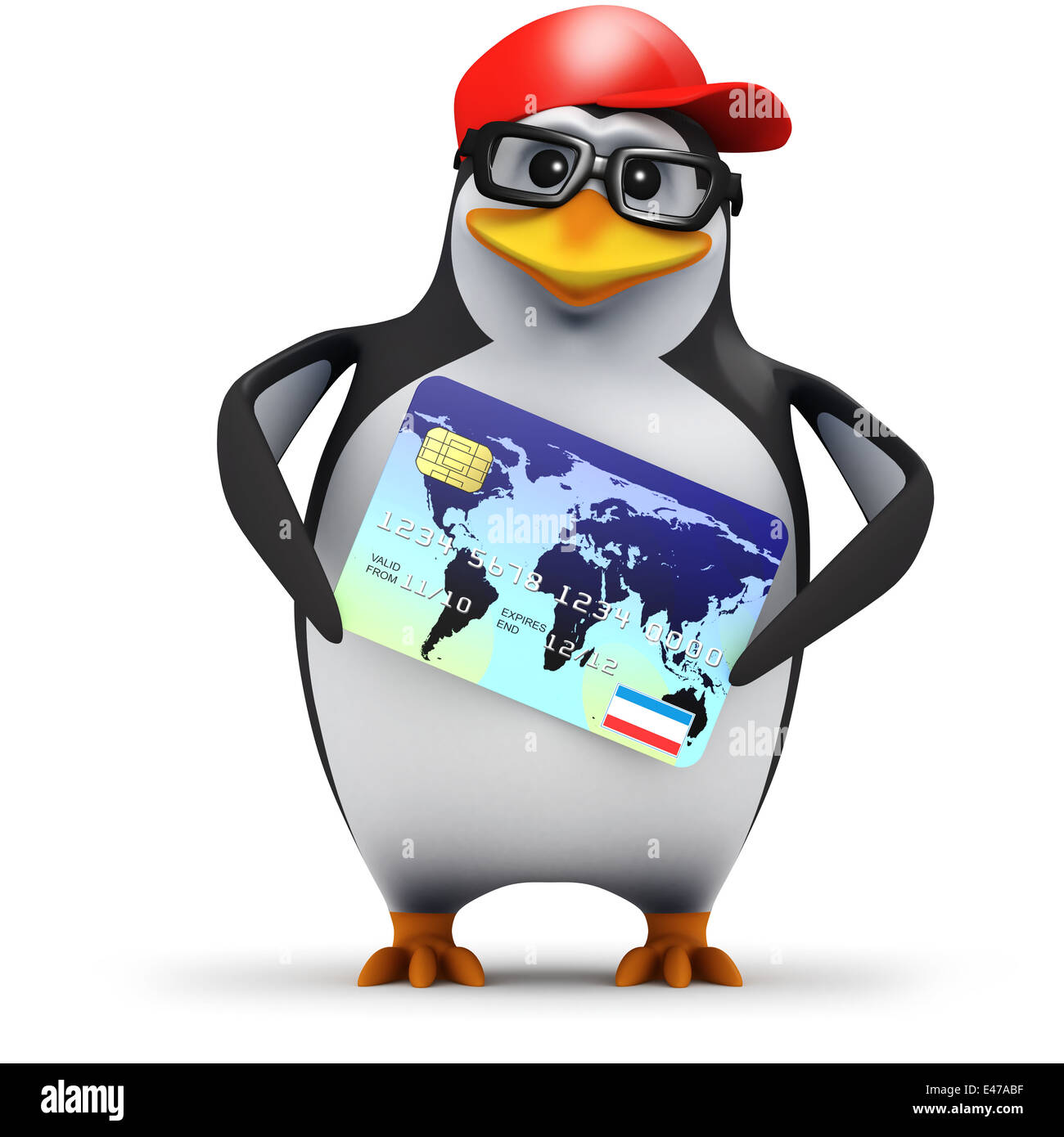 3d academic penguin hi-res stock photography and images - Alamy