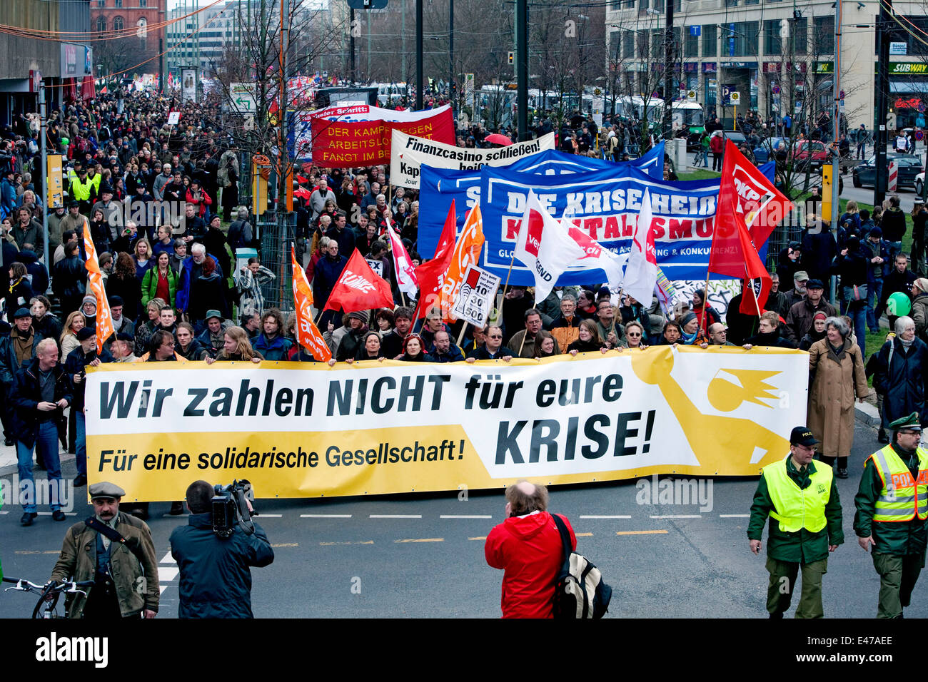 Globalization protest hi-res stock photography and images - Alamy