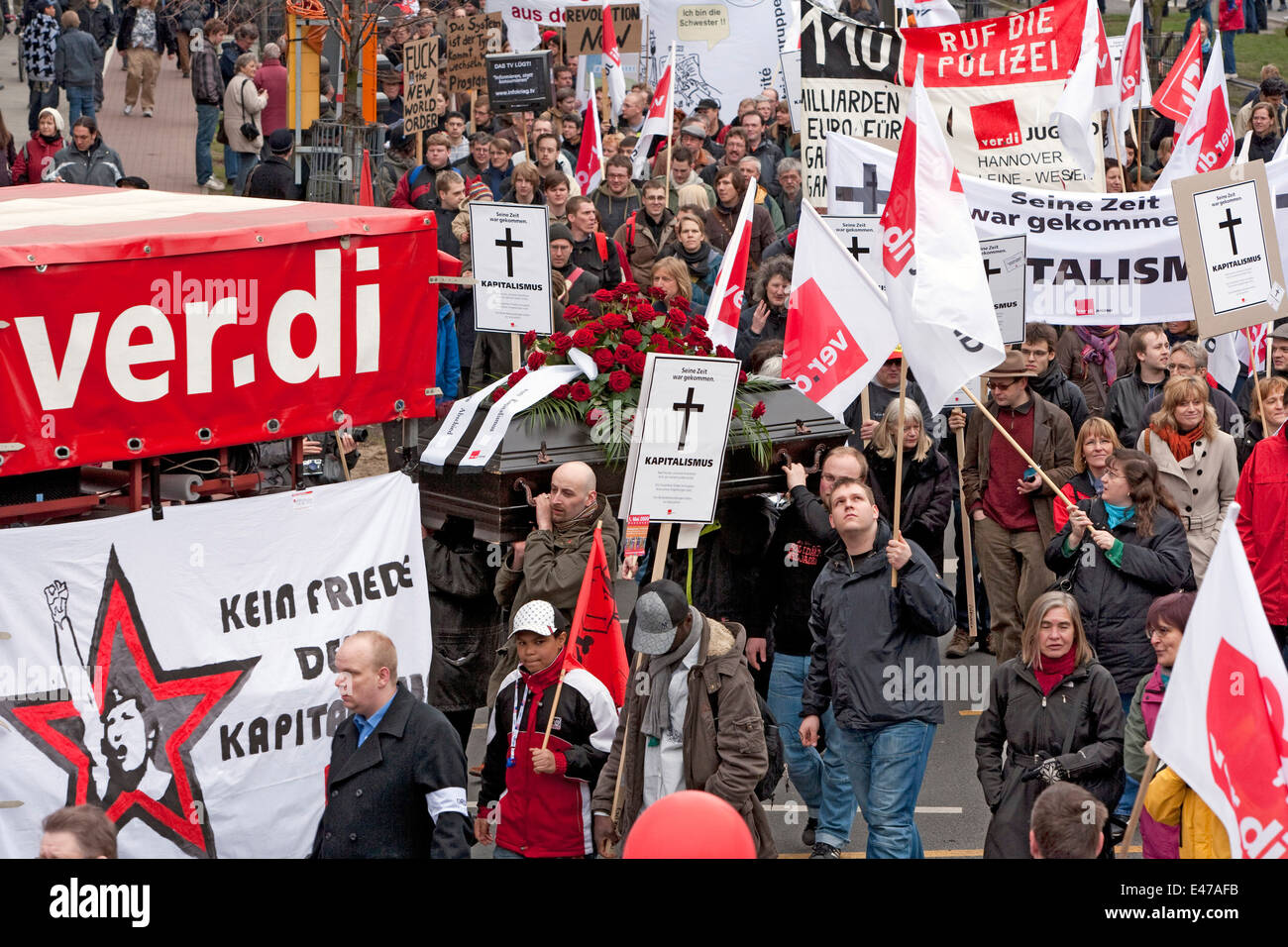 Globalization protest hi-res stock photography and images - Alamy