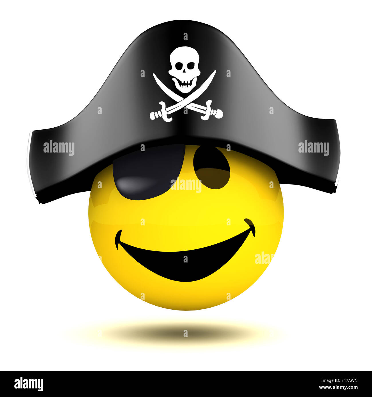 Pirate smiley face hi-res stock photography and images - Alamy