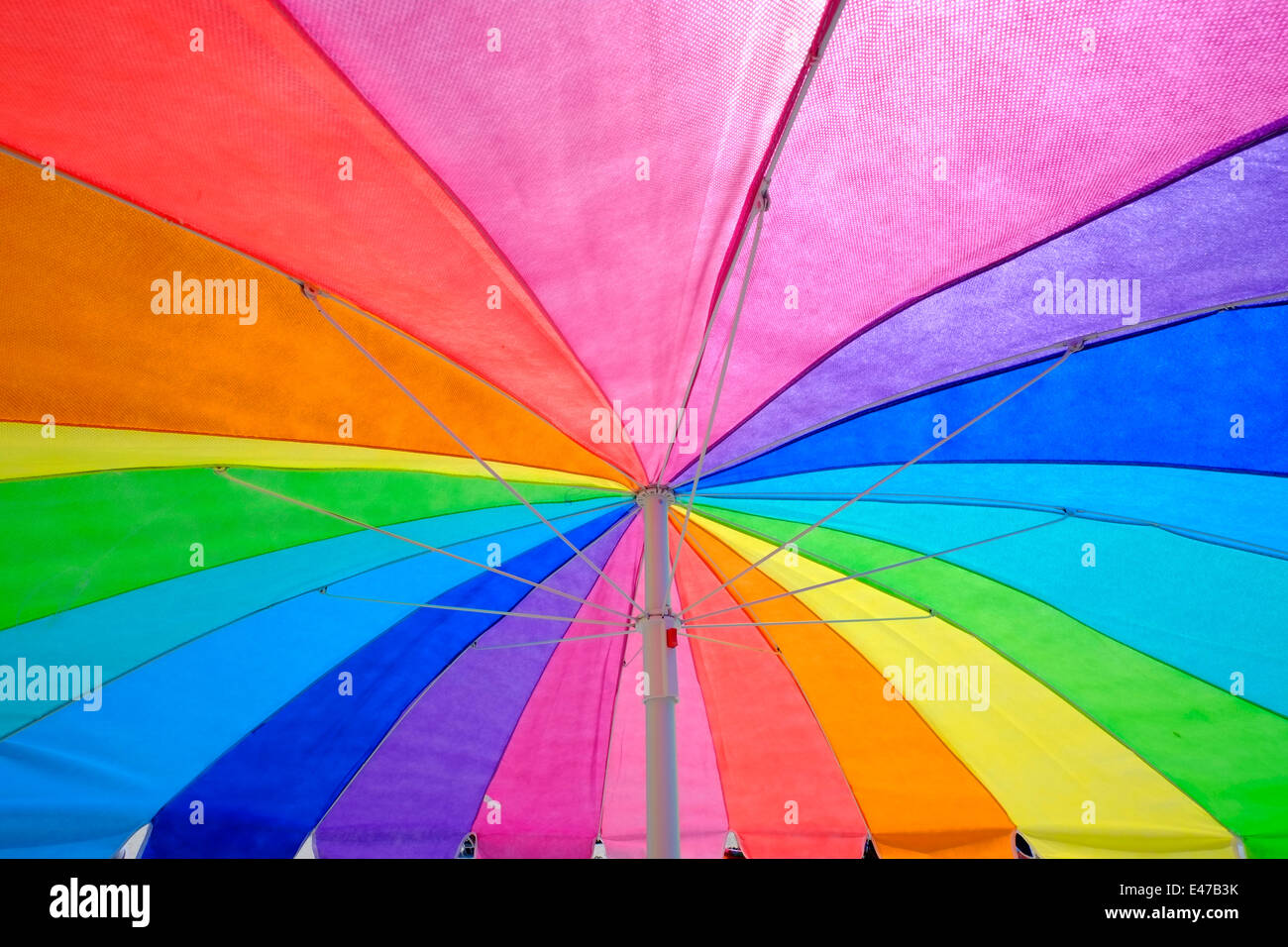 Bright Color Umbrella at beach multi wheel origin circle Stock Photo ...
